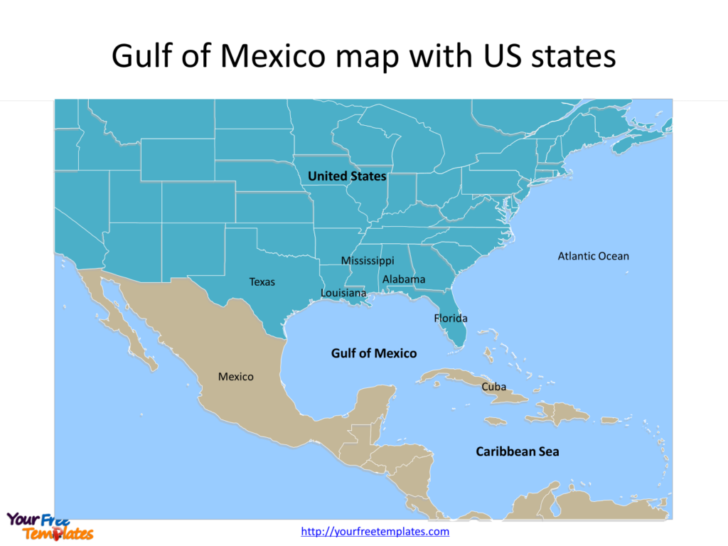 Gulf Of Mexico Map PowerPoint Templates Free PowerPoint Templates ...