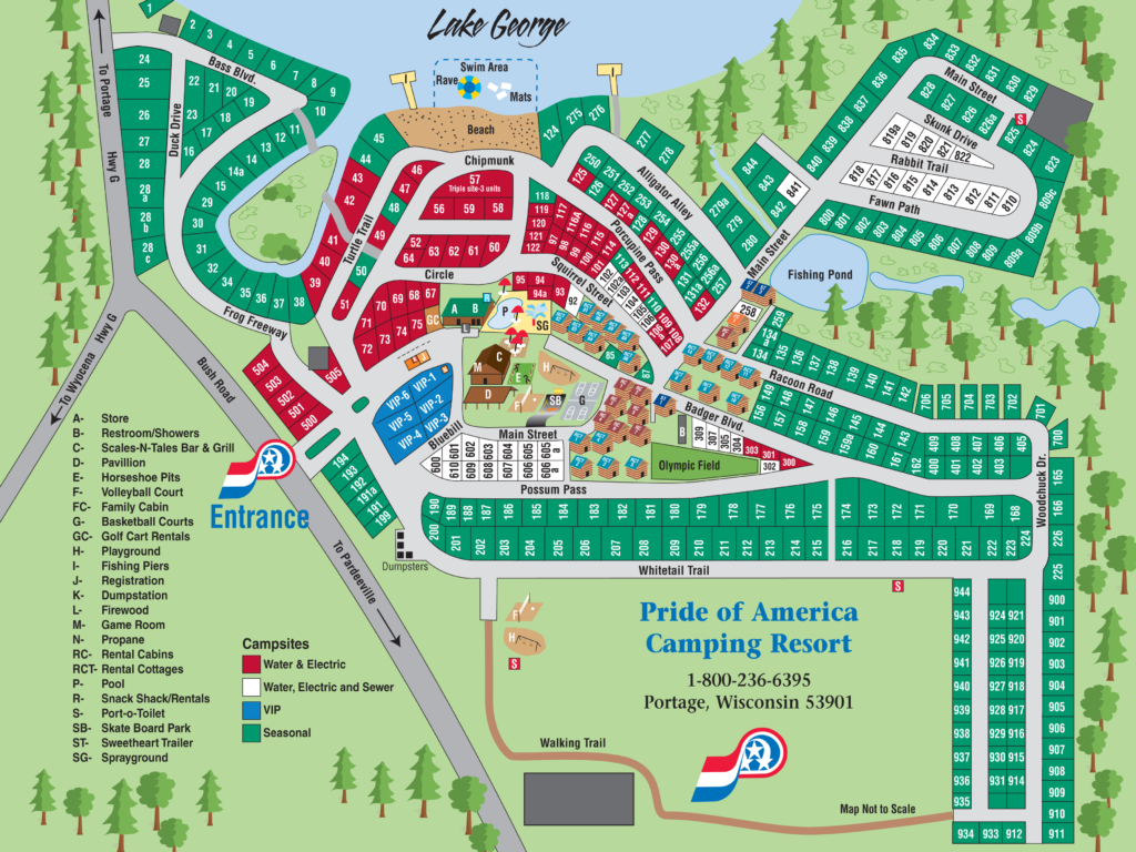 Campgrounds USA Map | Printable Map Of USA