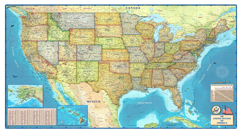 United States Of America Map USA HD Wallpaper Background Image ...