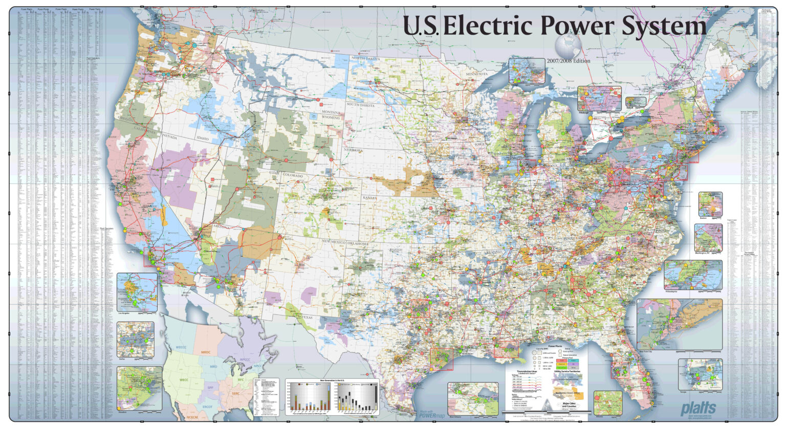 Power Grid Map USA | Printable Map Of USA