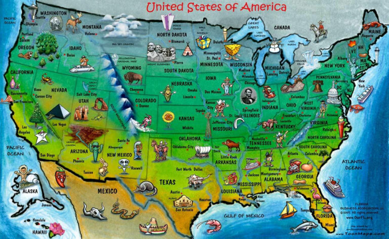 USA Tourist Map Tourist Map Of USA Northern America Americas ...
