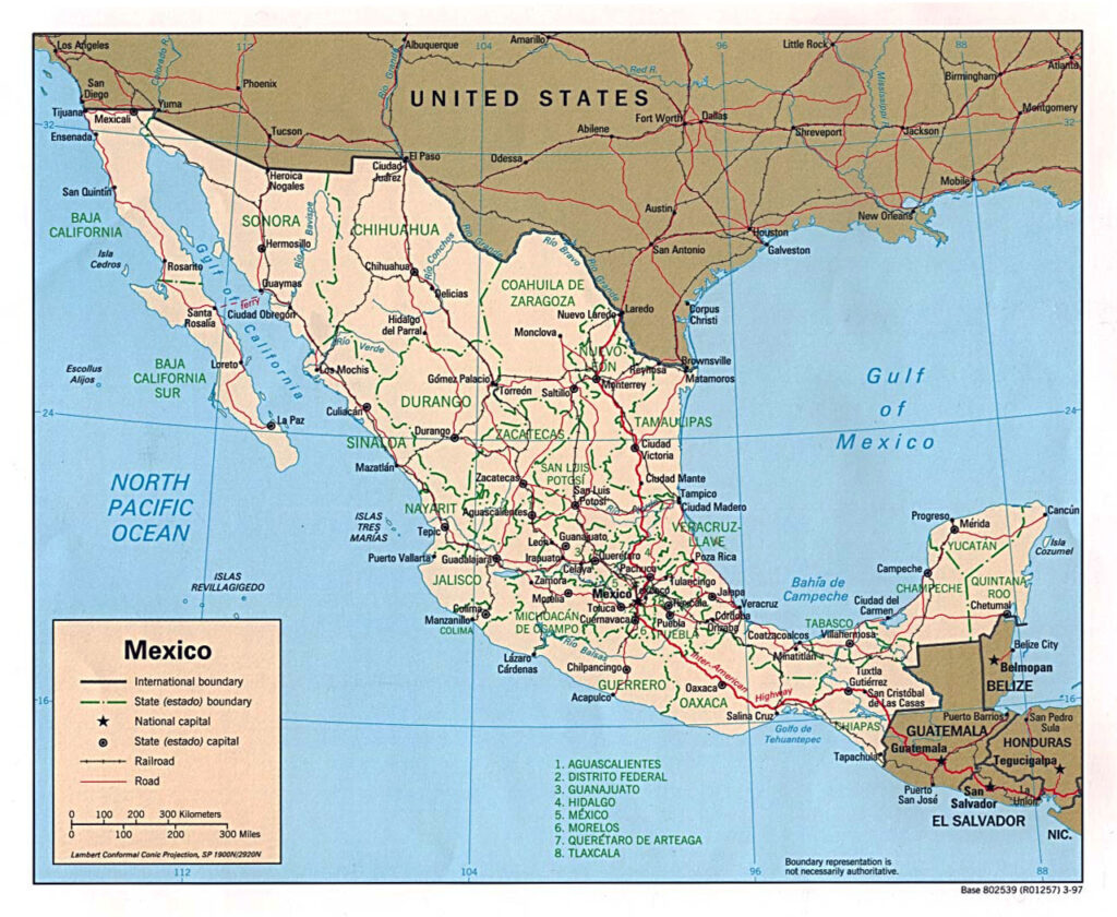 Maps Of Mexico Map Library Maps Of The World | Printable Map Of USA