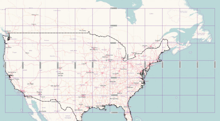 Printable Map Of United States With Latitude And Longitude Lines ...