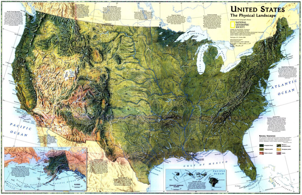 National Geographic Map Of USA | Printable Map Of USA