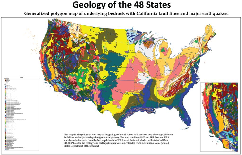 US Geology Map Map Us Map Geology | Printable Map Of USA