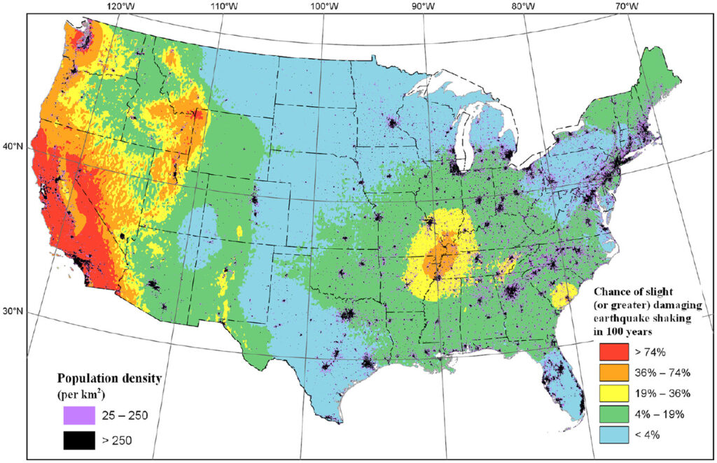Usgs Earthquake Map California Map Of The World | Printable Map Of USA