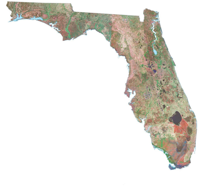 Map Of Florida - Cities And Roads - Gis Geography With Free Printable ...