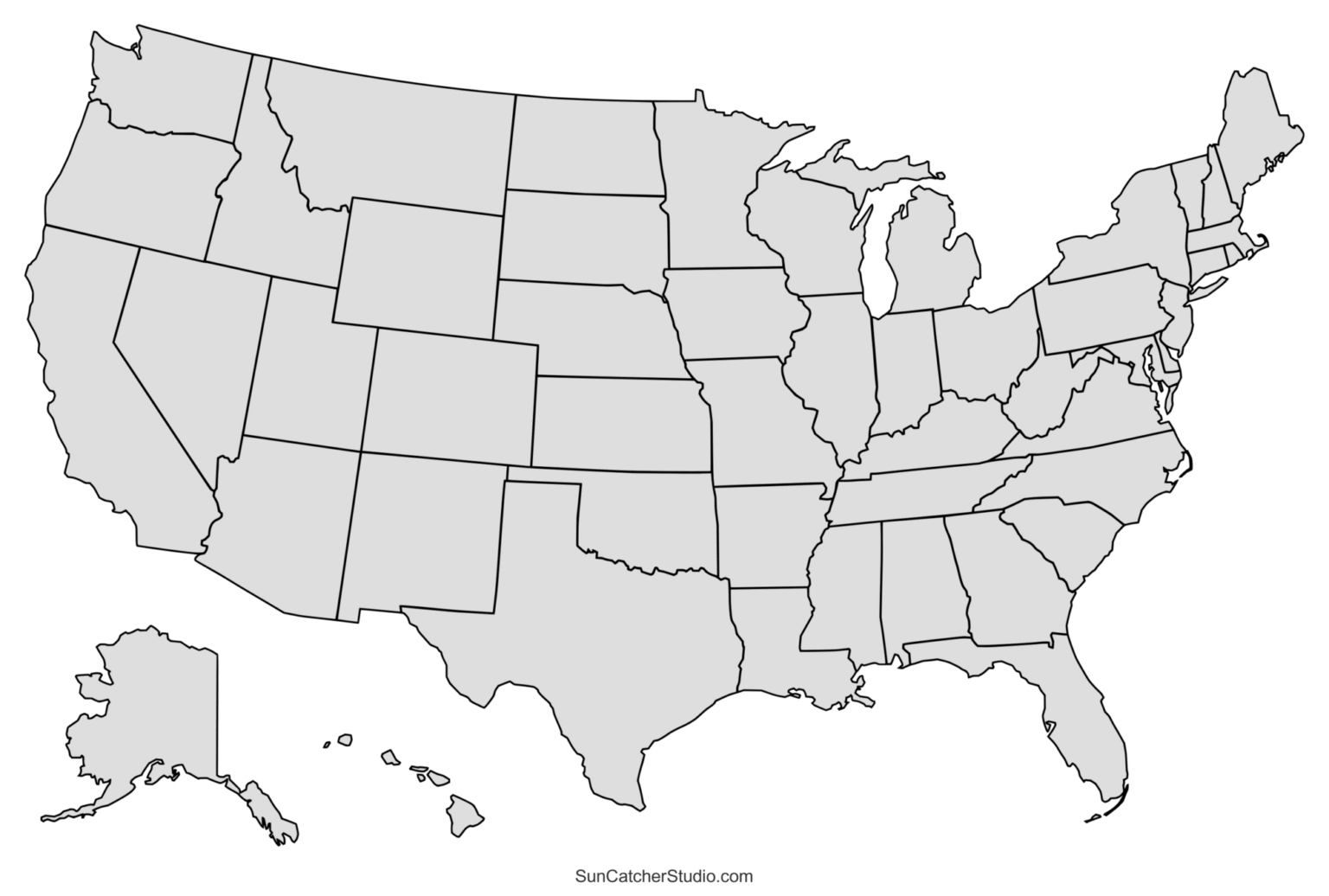 Free Printable USA Map Puzzle | Printable Map Of USA